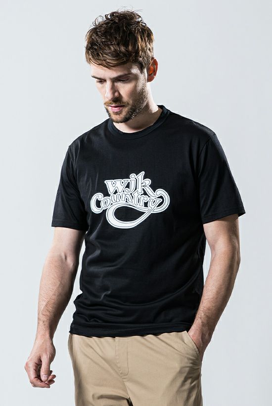 wjk tシャツ |7950lj91-99 revival print cut&sew [black]